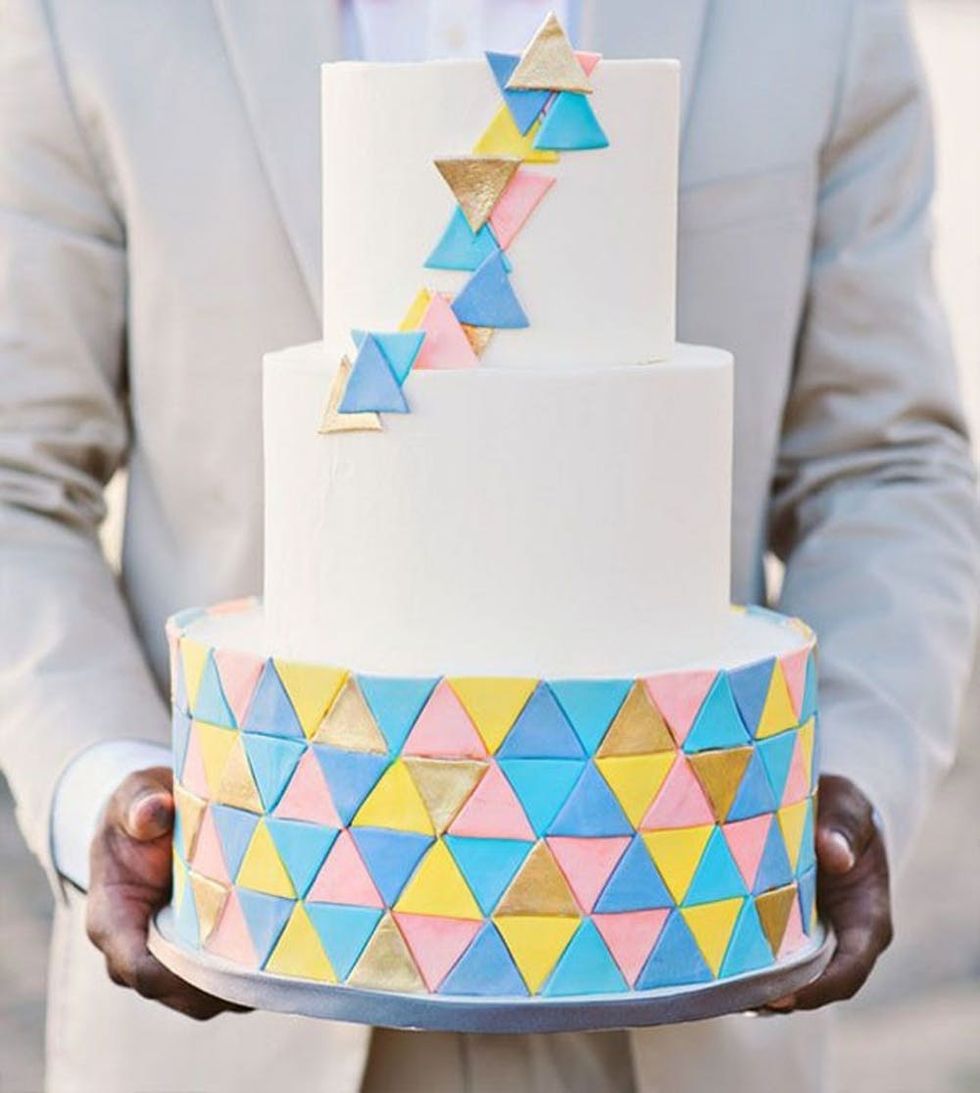 15 Colorful Geometric Wedding Ideas for the Modern Bride - Brit + Co
