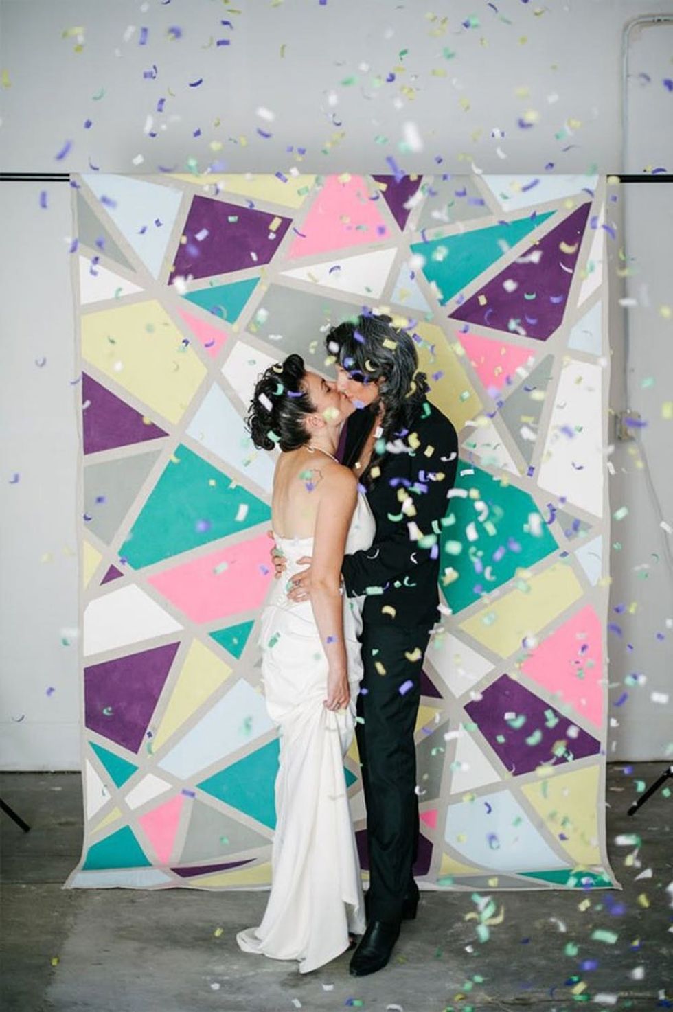 15 Colorful Geometric Wedding Ideas for the Modern Bride - Brit + Co