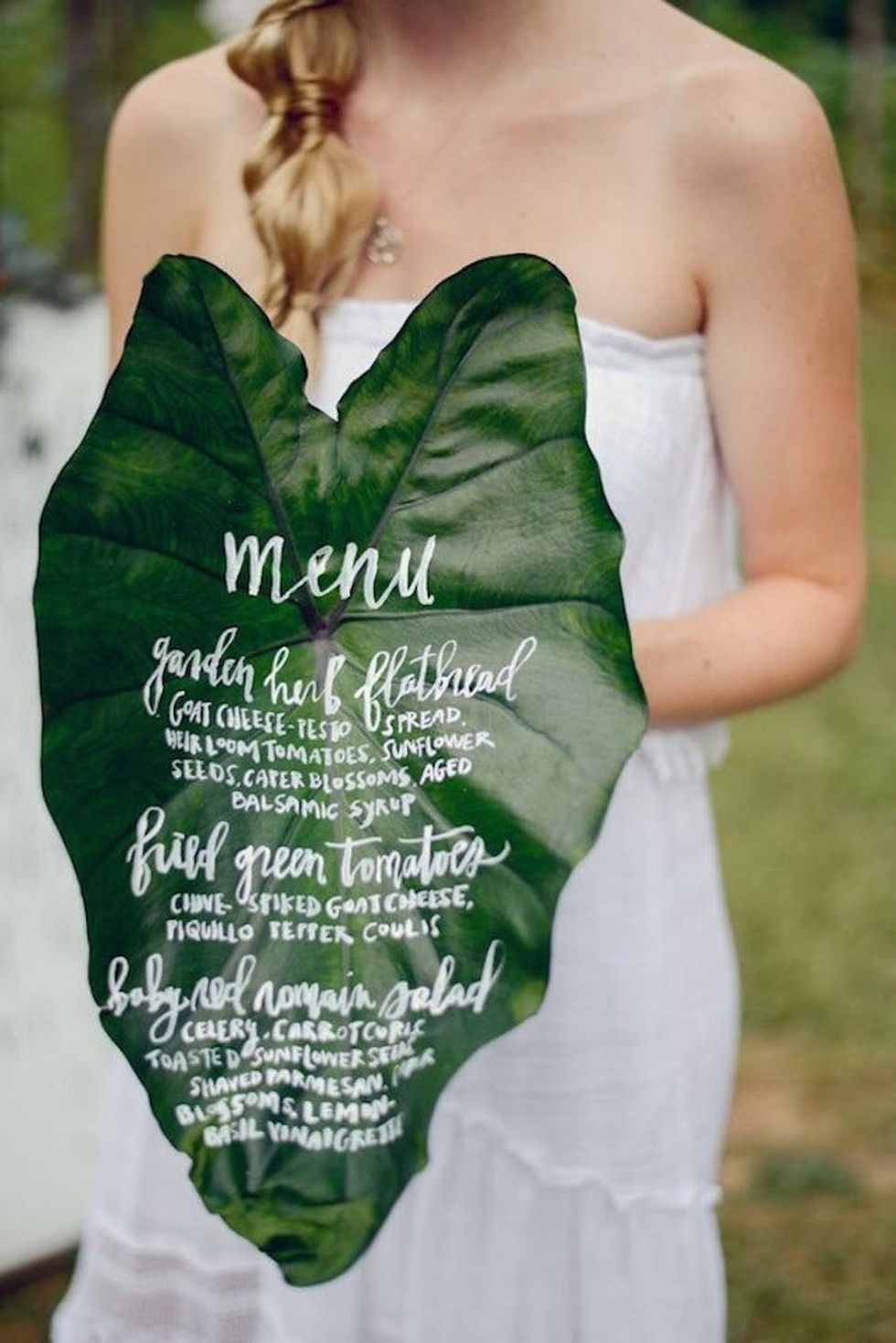 13 Creative Wedding Menu Ideas That Aren’t Chalkboards - Brit + Co
