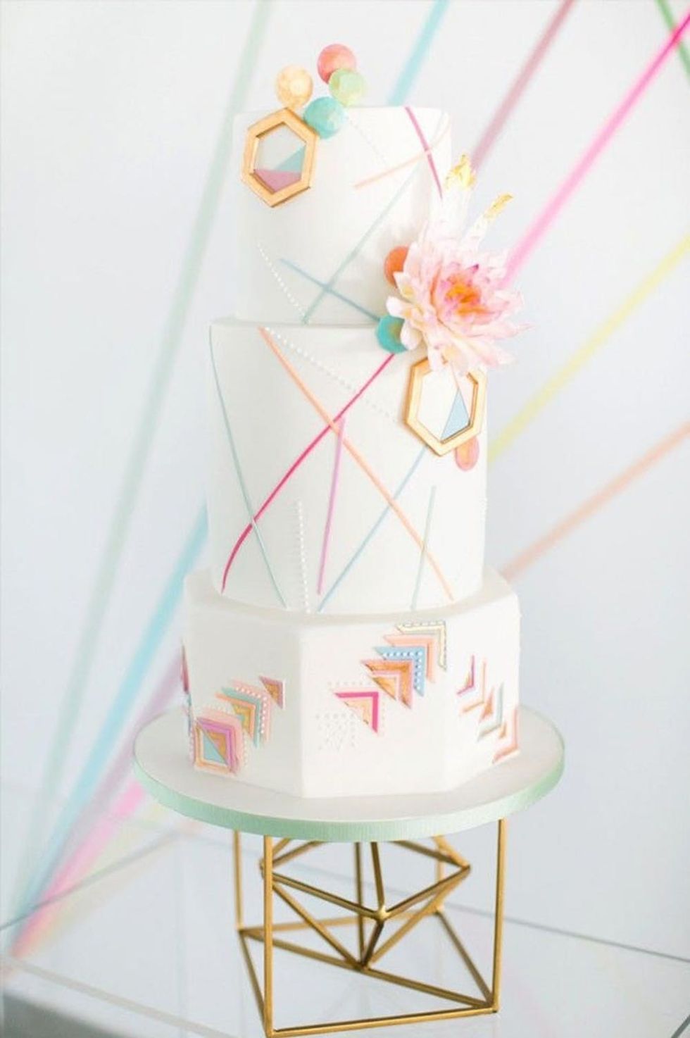 15 Colorful Geometric Wedding Ideas for the Modern Bride - Brit + Co