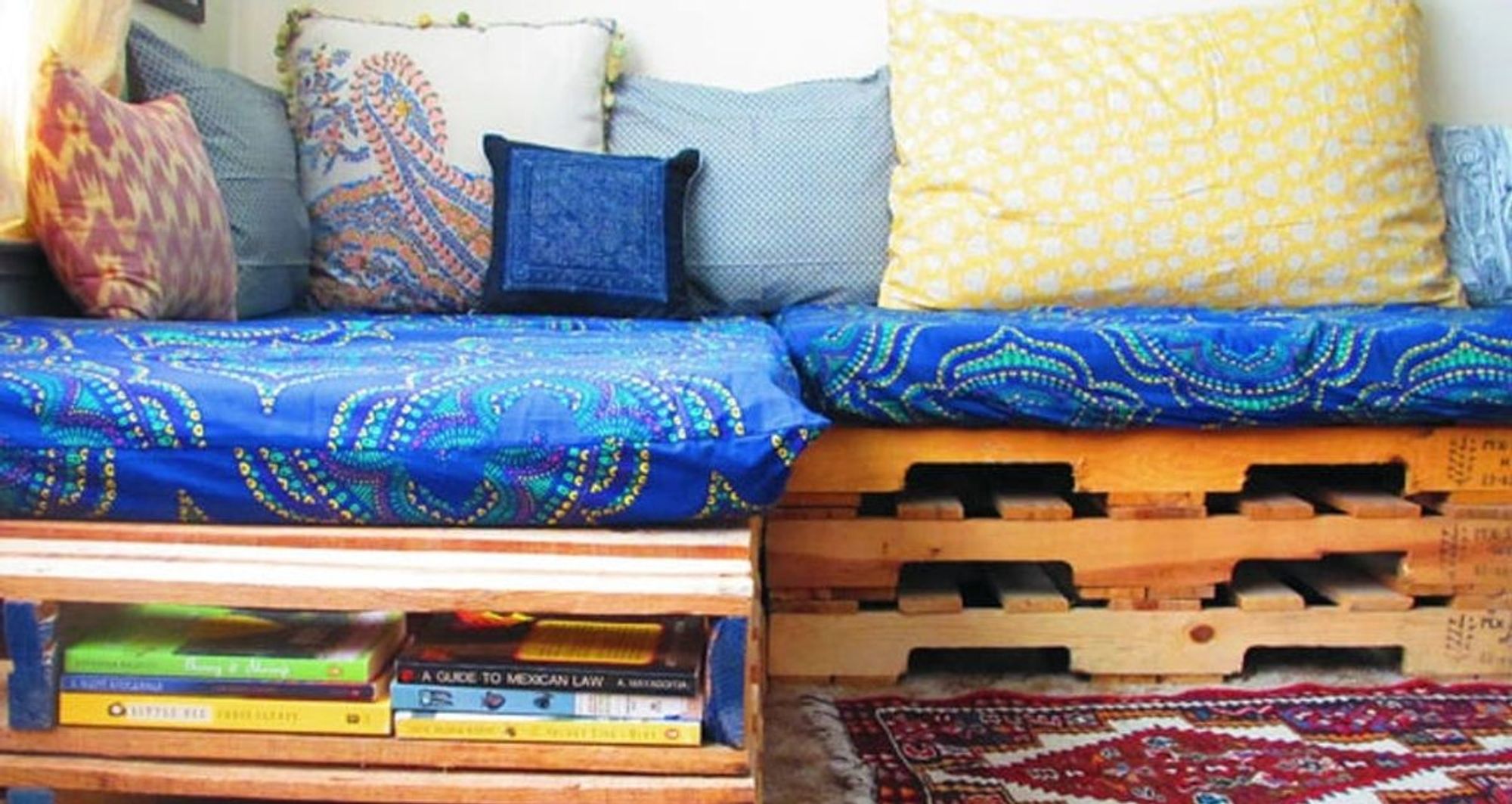 How to Upcycle a Pallet into a Couch - Brit + Co