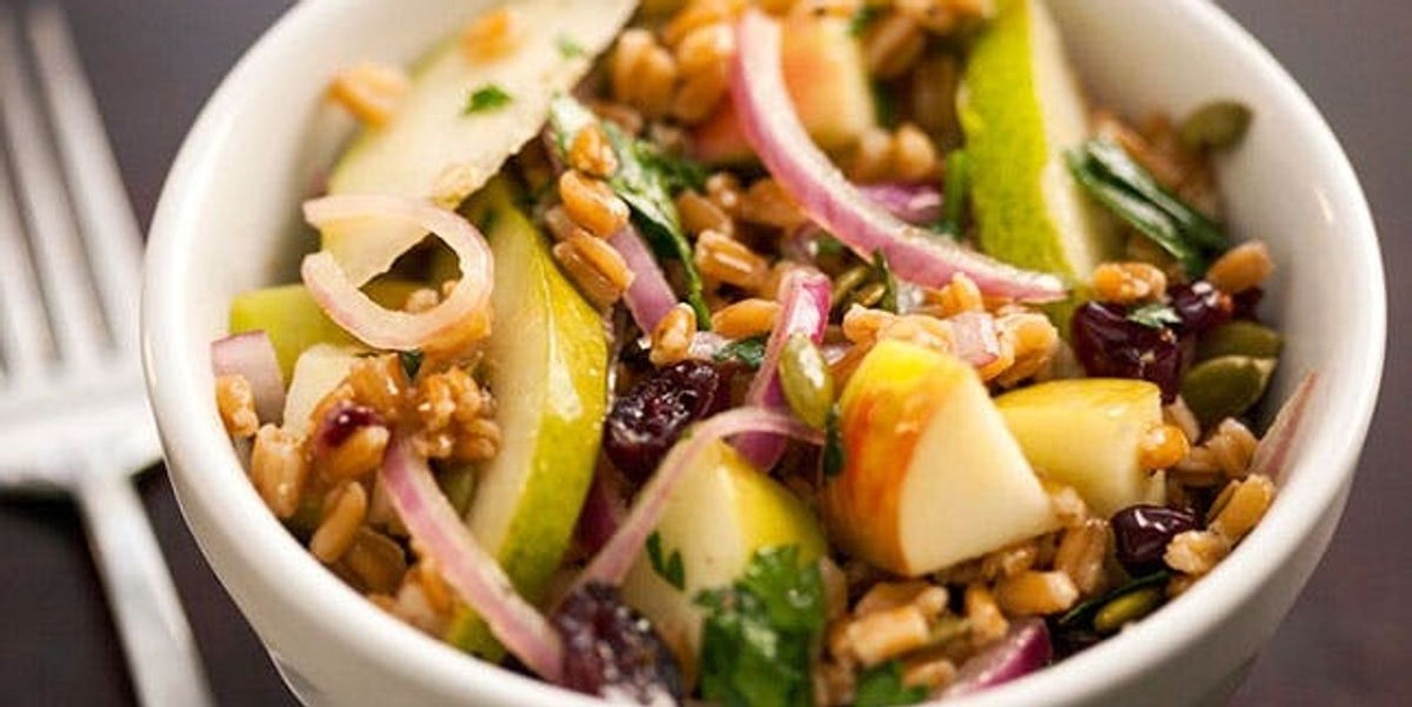 Mmm Mmm Good For You: Healthy Fall Farro Salad - Brit + Co