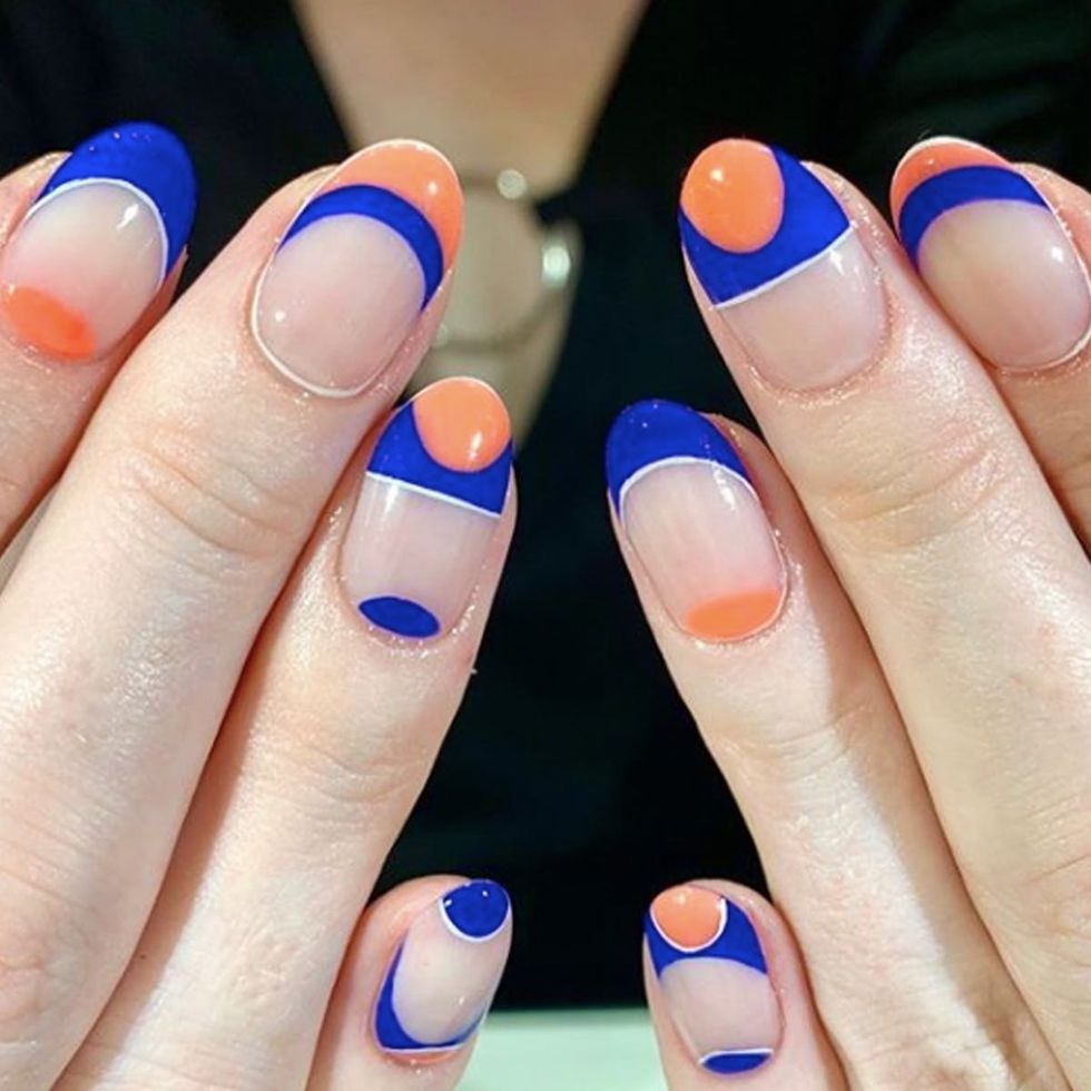 16 Color-Block Nail Art Ideas Courtesy of Instagram - Brit + Co