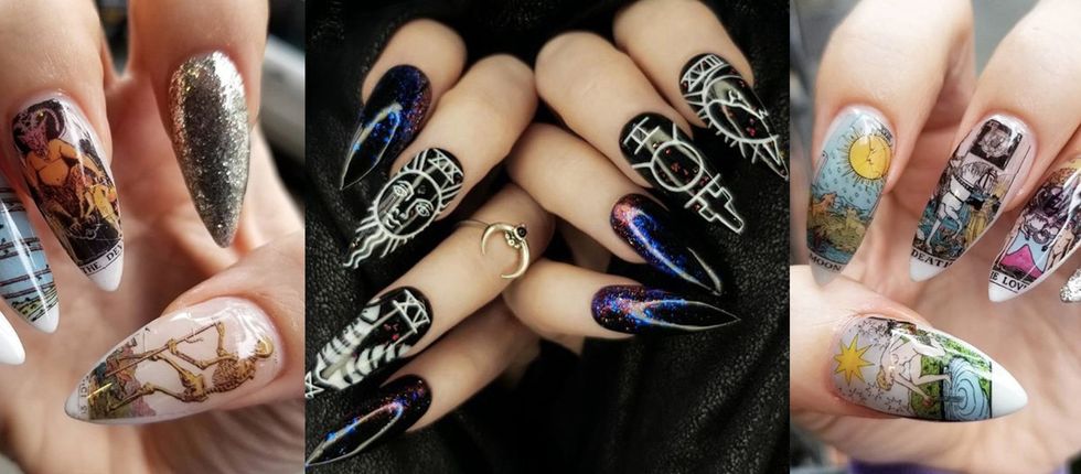 12 Tarot Card Nail Art Ideas to Round Out Your Halloween Look - Brit + Co