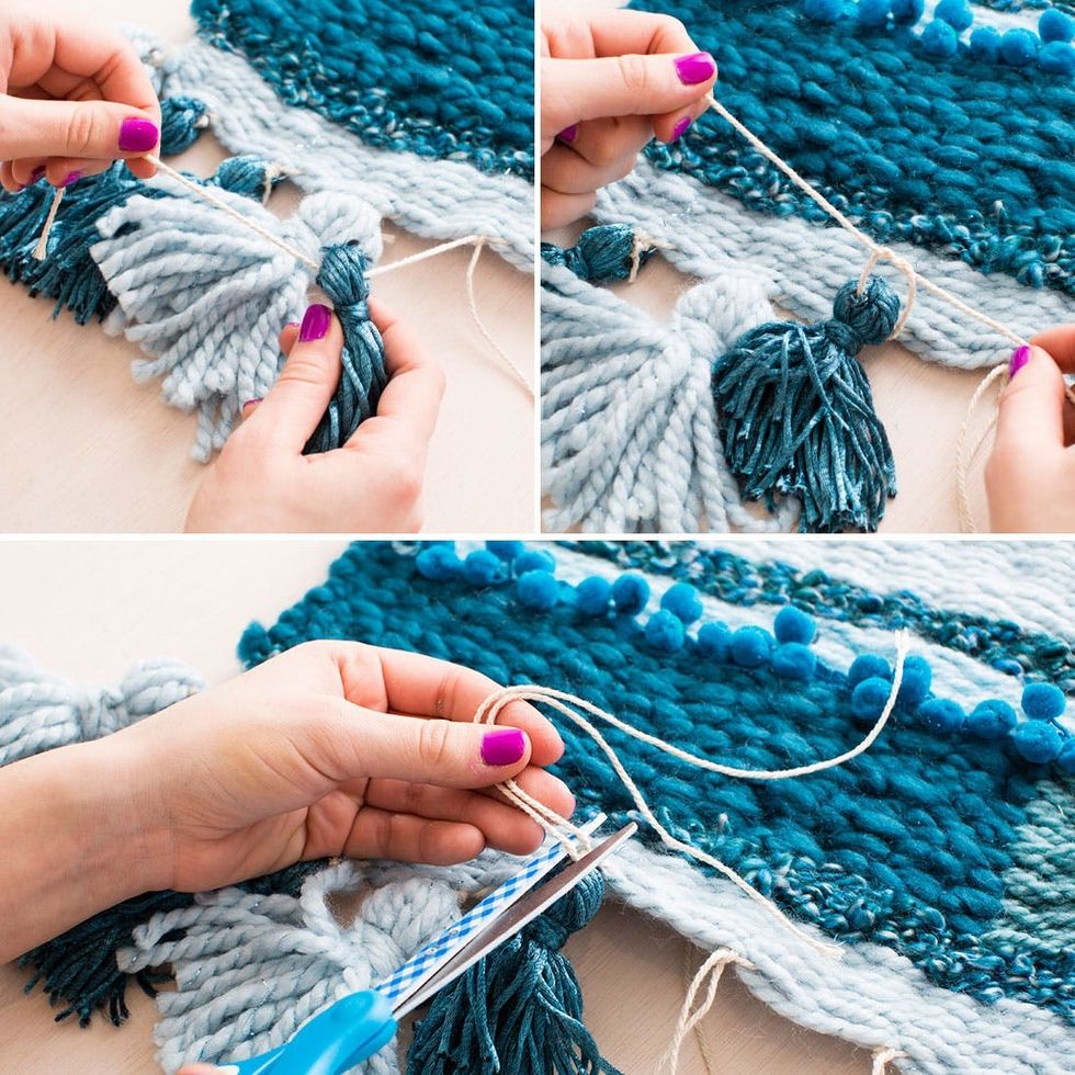 How to DIY Woven Wool Art for Under $100 - Brit + Co