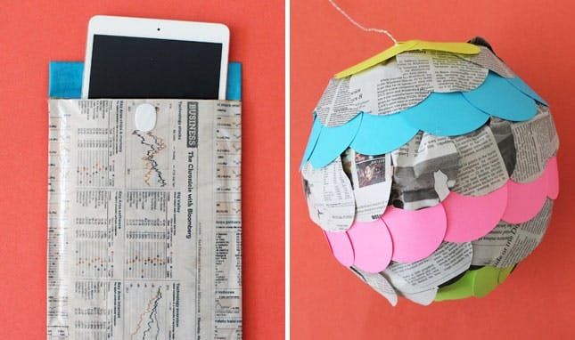 12 Creative Ways to Repurpose Newspaper - Brit + Co
