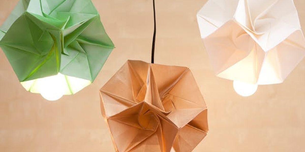 These DIY Origami Lamp Shades Are Our New Obsession - Brit + Co