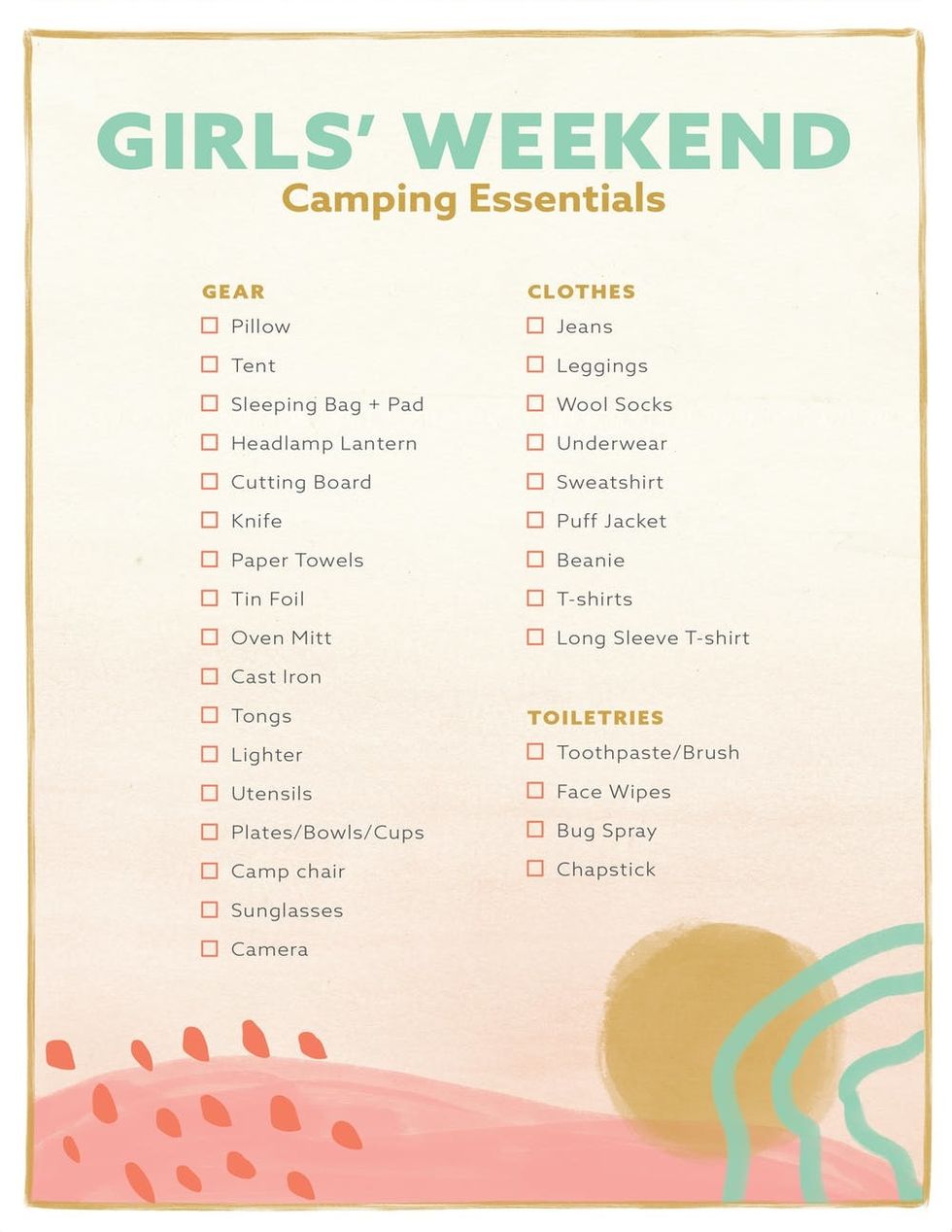 How to Have the Ultimate Girls Weekend Camping Trip - Brit + Co