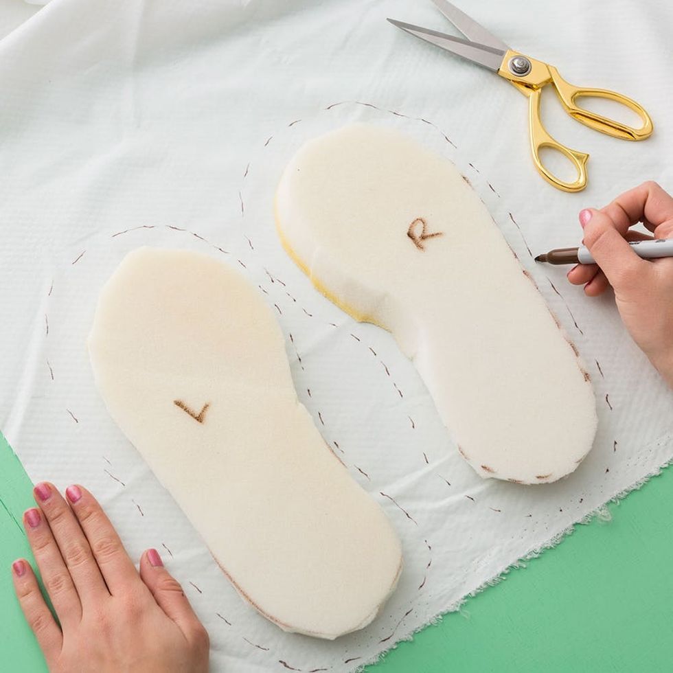 Warm Up Your Toes With These DIY House Slippers - Brit + Co
