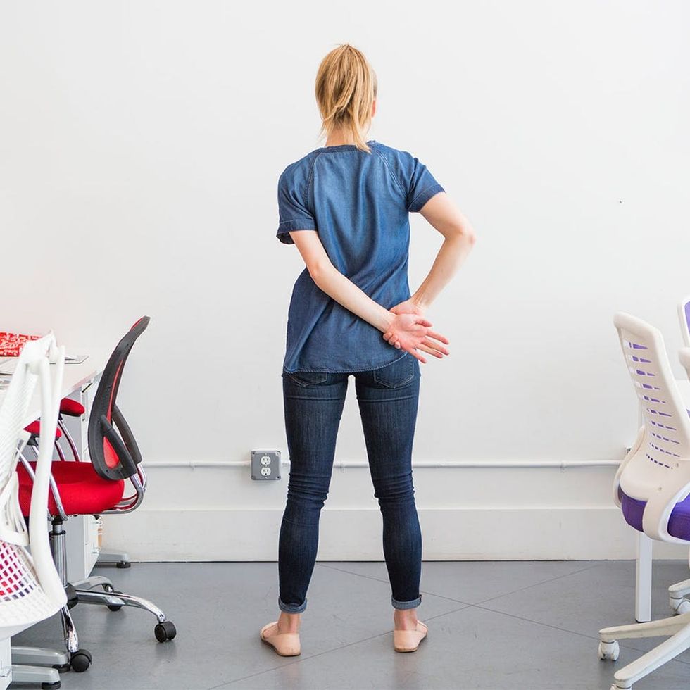 Deskercise: 9 Easy Stretches You Can Do at Your Desk - Brit + Co
