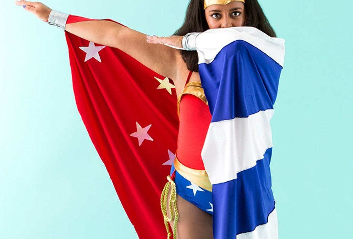 How to Make a Wonder Woman Costume in Under 30 Minutes - Brit + Co