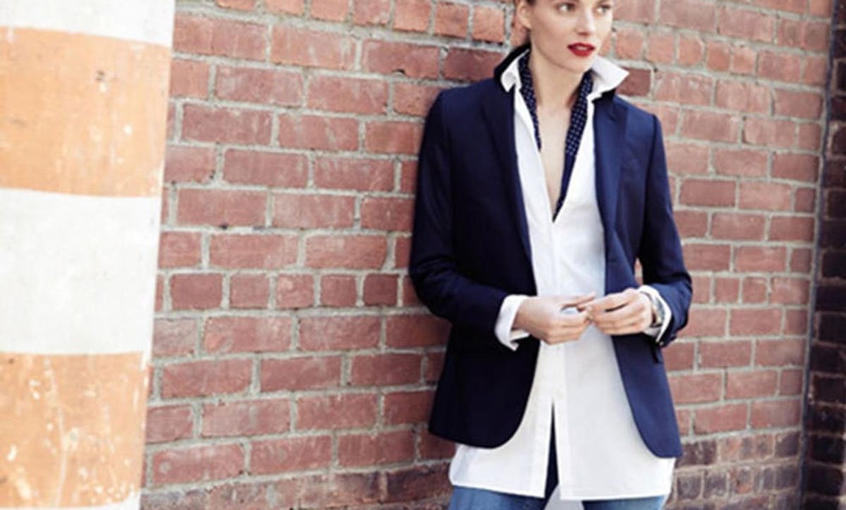 12 Ways to Style a White Collared Shirt - Brit + Co