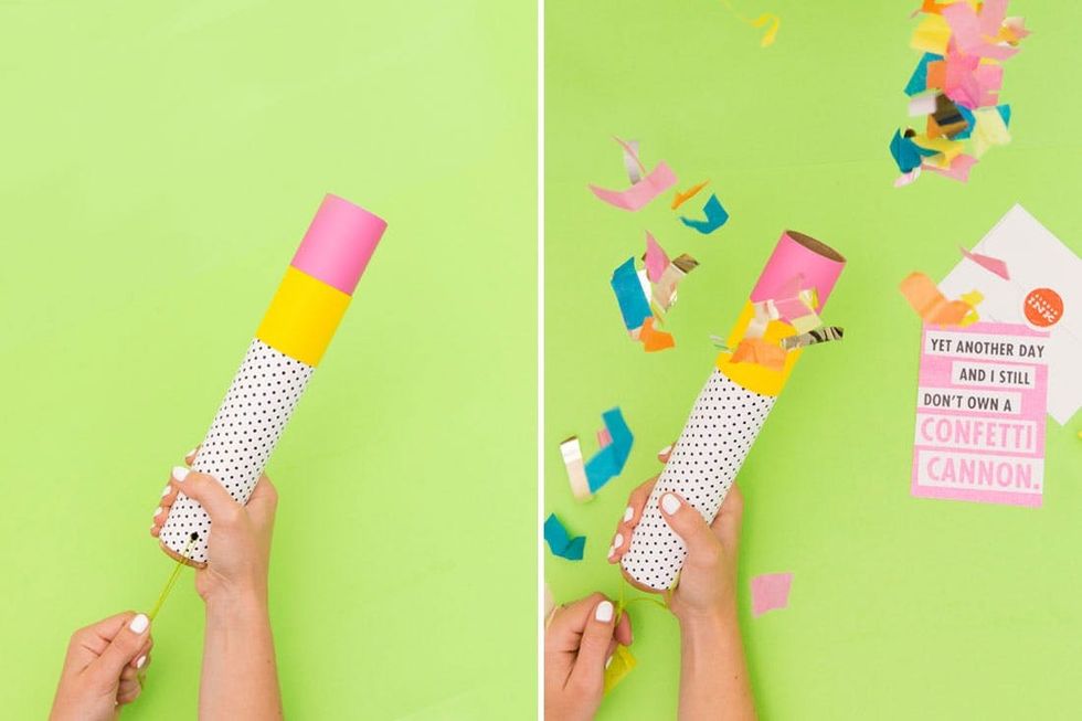 Dreams Do Come True — You CAN Own (and Make!) a Confetti Cannon - Brit + Co