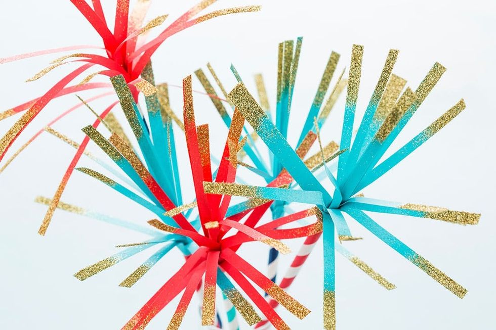 Fake Sparklers for July 4th - Brit + Co