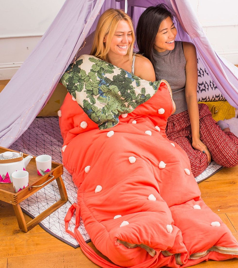 Make This Anthropologie Sleeping Bag for Your Next Sleepover - Brit + Co