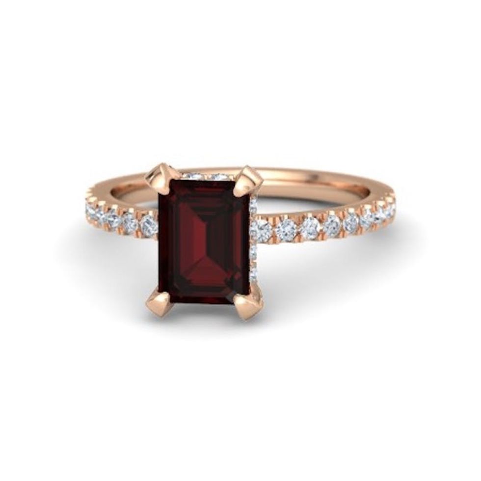 20 Non-Traditional Garnet Engagement Rings That Are Gorgeous - Brit + Co