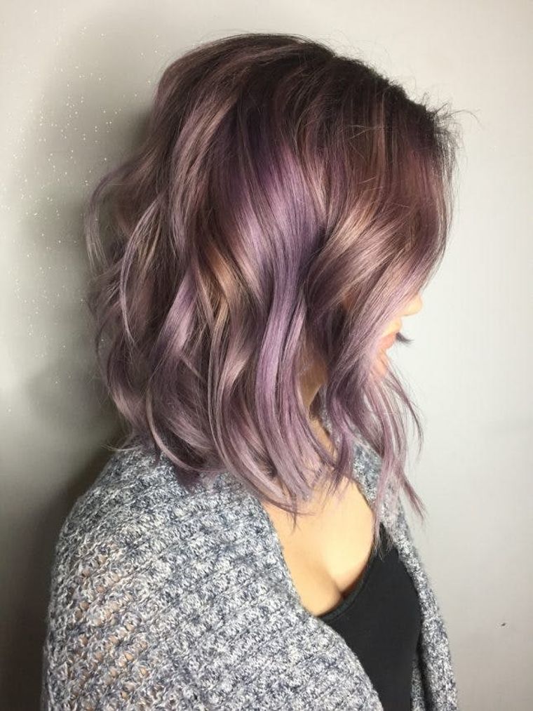Lavender Hair Tips Blonde
