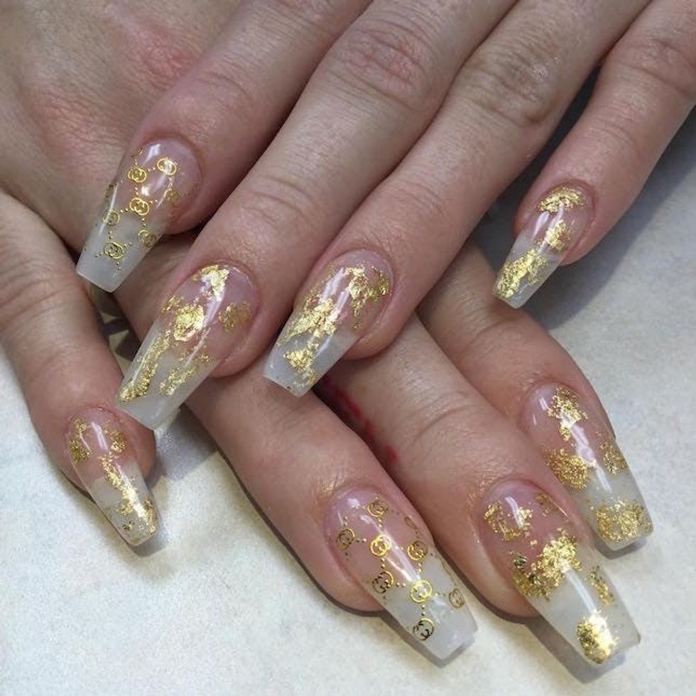 13 Foil Nail-Design Ideas for a Shiny Spring Mani - Brit + Co