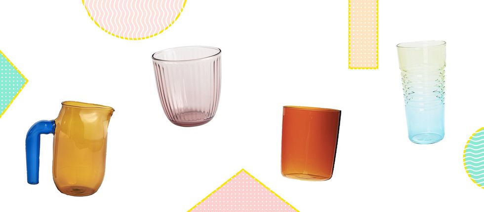 12 Colored-Glass Drinkware Options to Zhuzh Your Cabinetry - Brit + Co