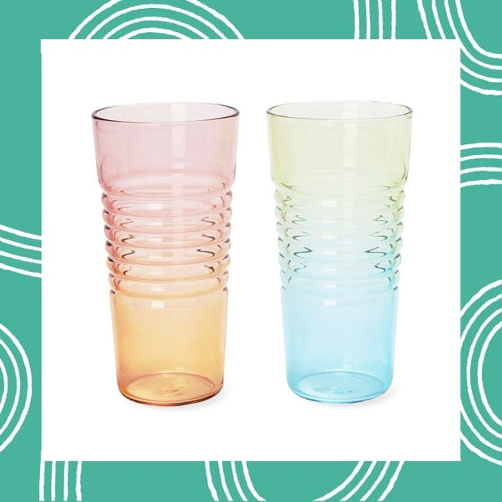 12 Colored-Glass Drinkware Options to Zhuzh Your Cabinetry - Brit + Co