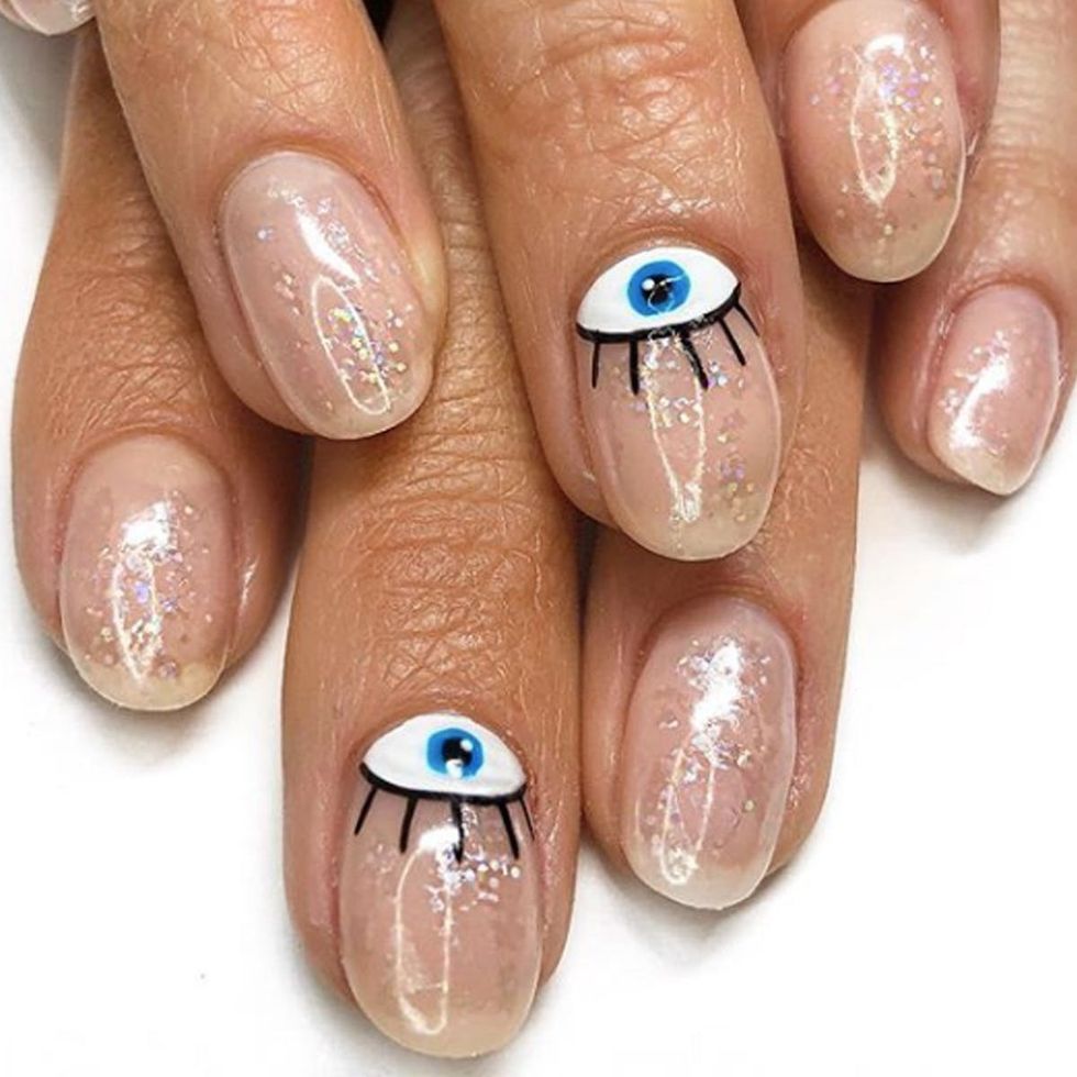 15 Evil Eye Manicures to Ward Off Bad Vibes - Brit + Co