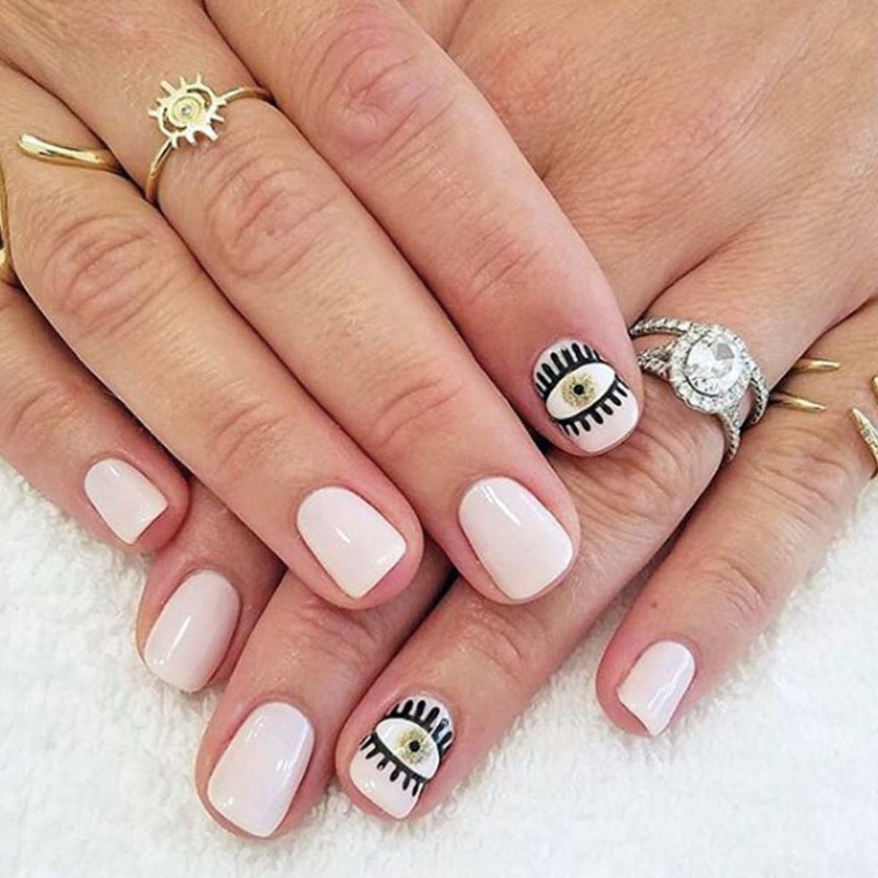 15 Evil Eye Manicures to Ward Off Bad Vibes - Brit + Co