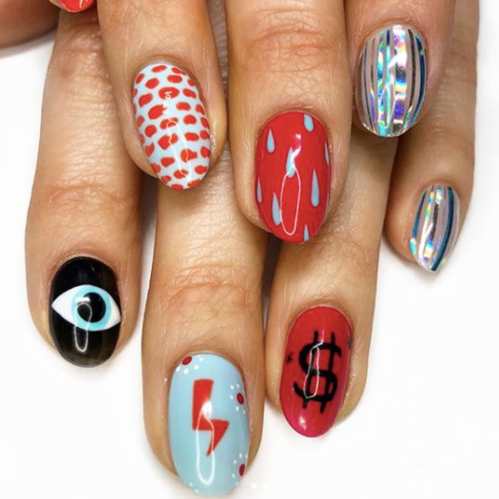 15 Evil Eye Manicures to Ward Off Bad Vibes - Brit + Co