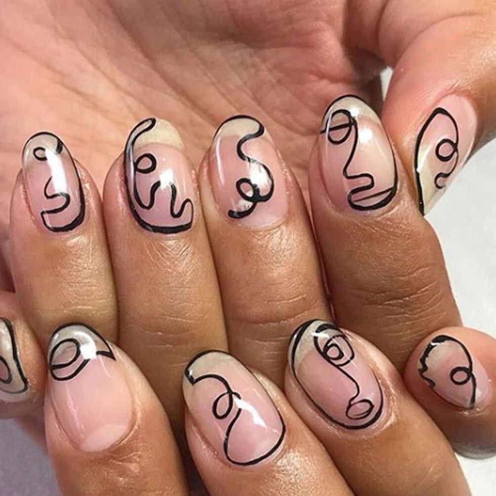 Discover Outline Nails: Minimalist Manicure Magic! - Brit + Co