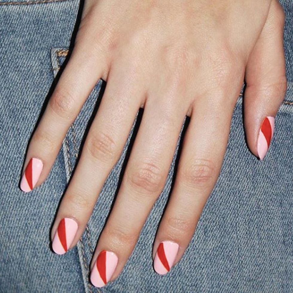 16 Color-Block Nail Art Ideas Courtesy of Instagram - Brit + Co