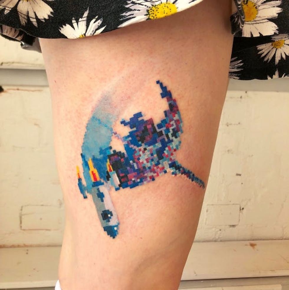 12 Pixelated Tattoo Ideas for a ’90s Twist on Your Next Ink - Brit + Co