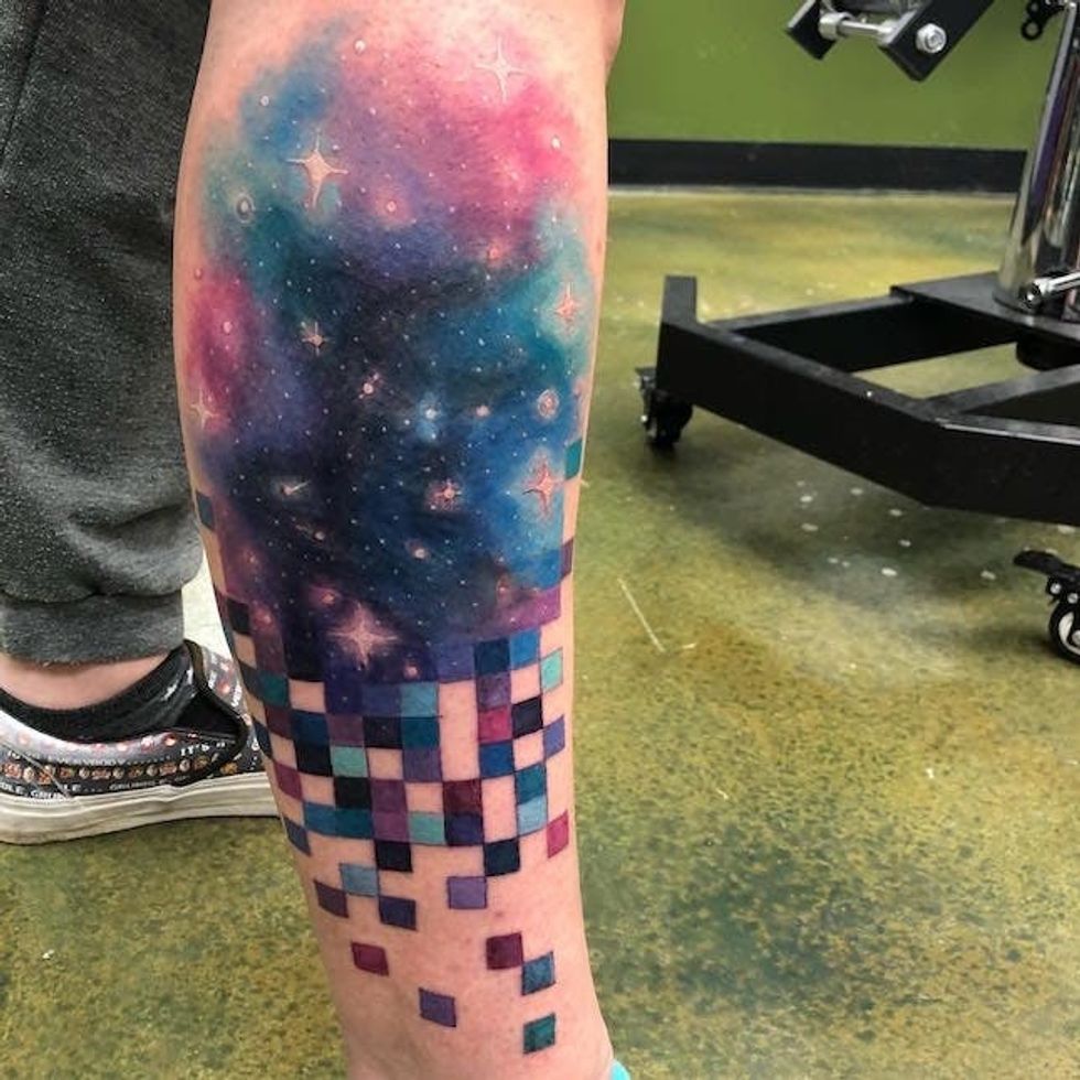 12 Pixelated Tattoo Ideas for a ’90s Twist on Your Next Ink - Brit + Co