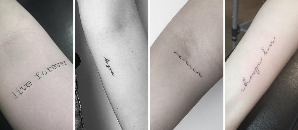 These Quote Tattoos May Be Small, But They’re Mighty With Meaning ...