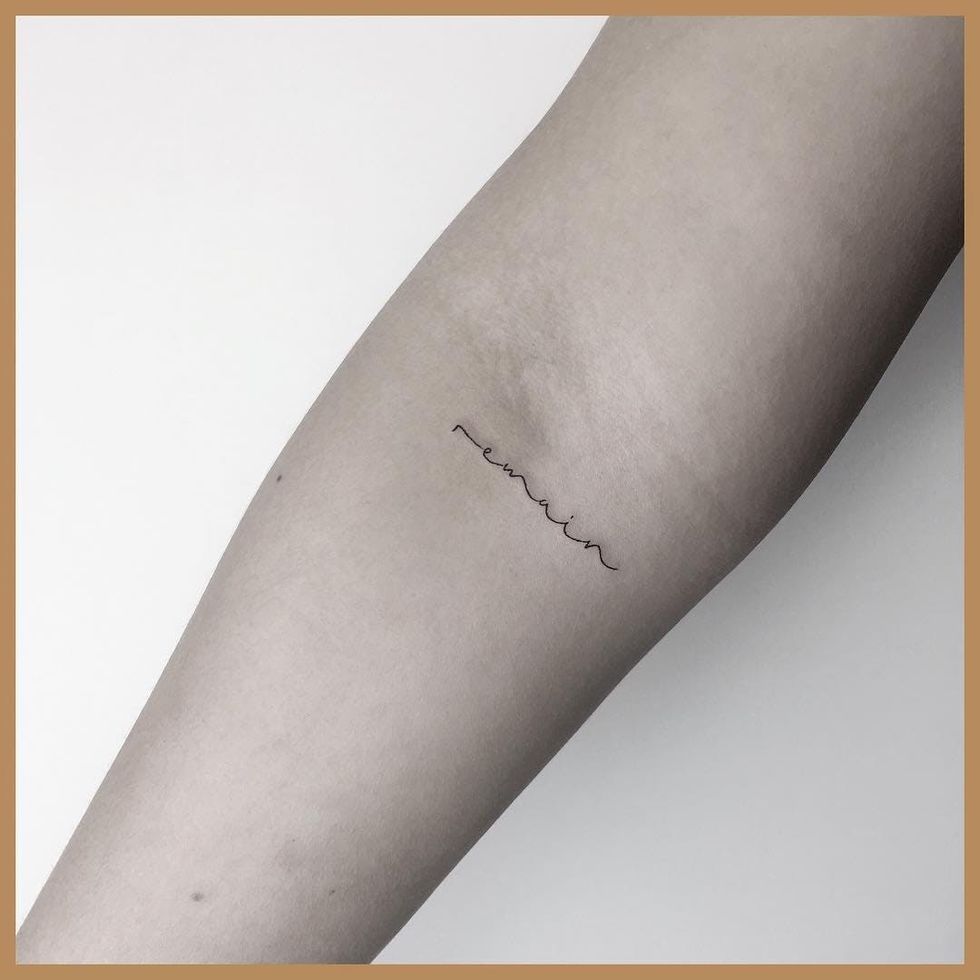 These Quote Tattoos May Be Small, But They’re Mighty With Meaning ...