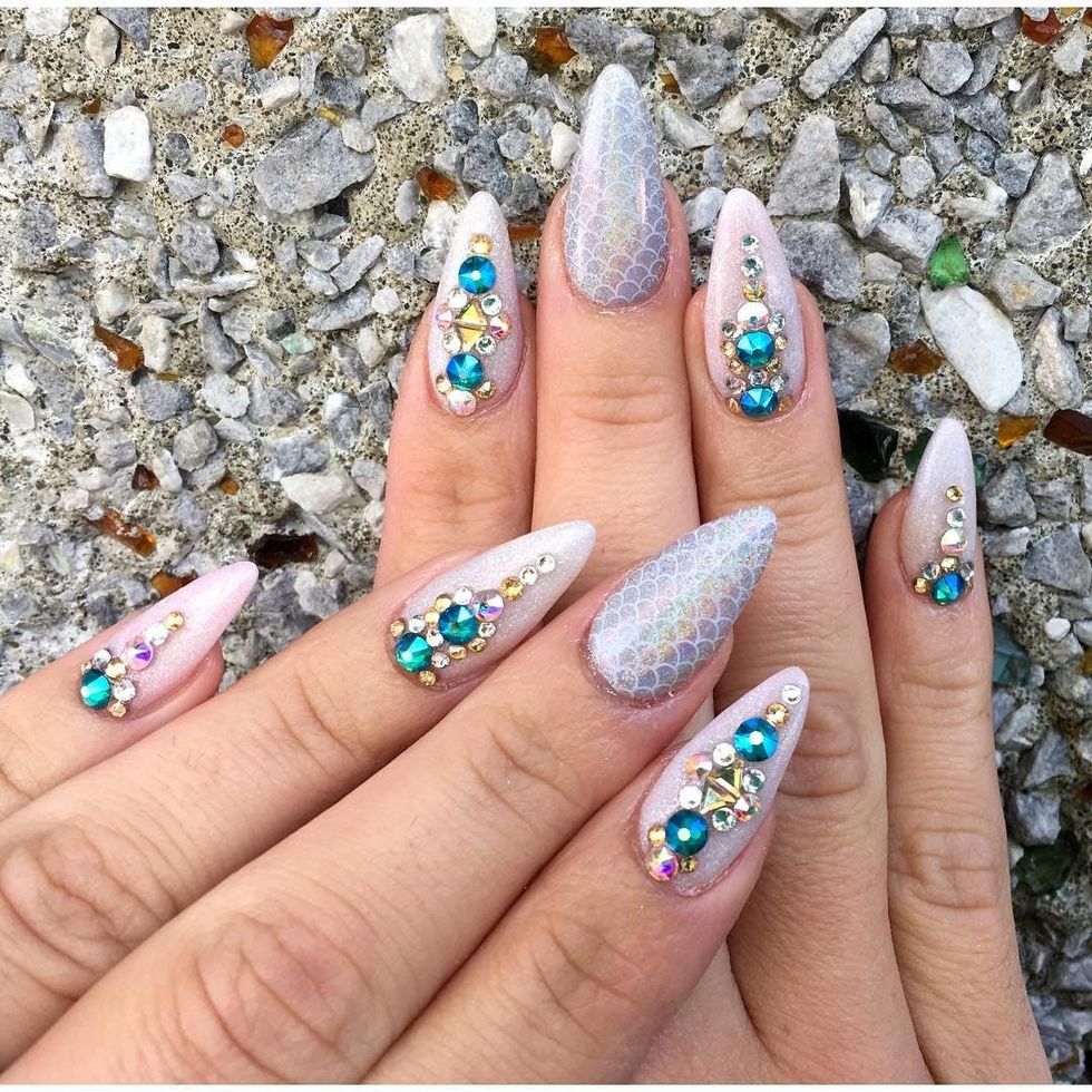 How to Bedazzle Nails in the Most Modern Way - Brit + Co