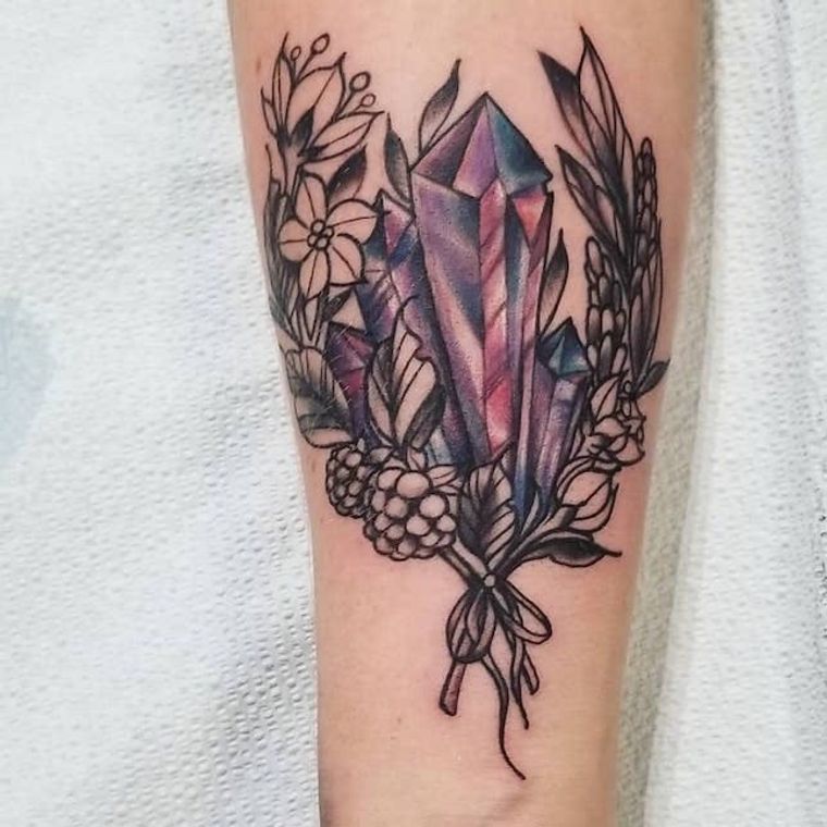 Quartz Crystal Tattoo