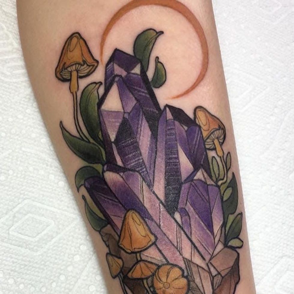 12 Crystal-Inspired Tattoos for Good Vibes Only - Brit + Co