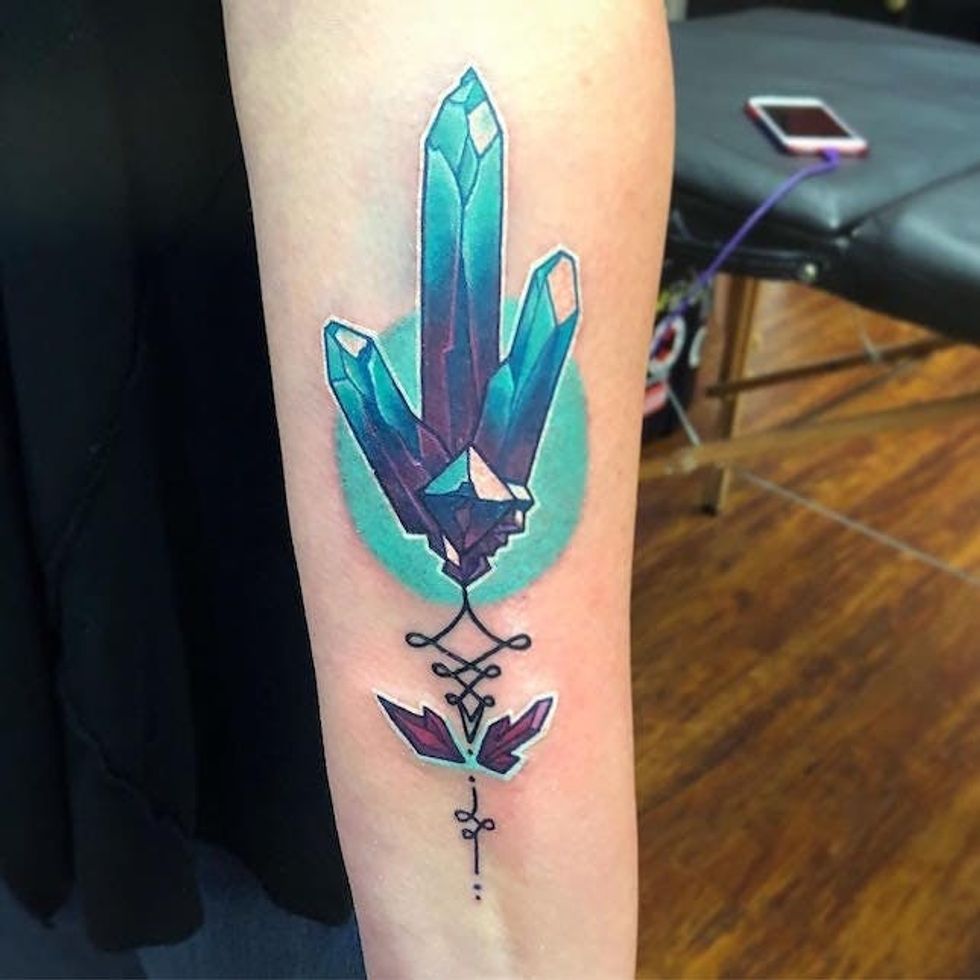 12 Crystal-Inspired Tattoos for Good Vibes Only - Brit + Co