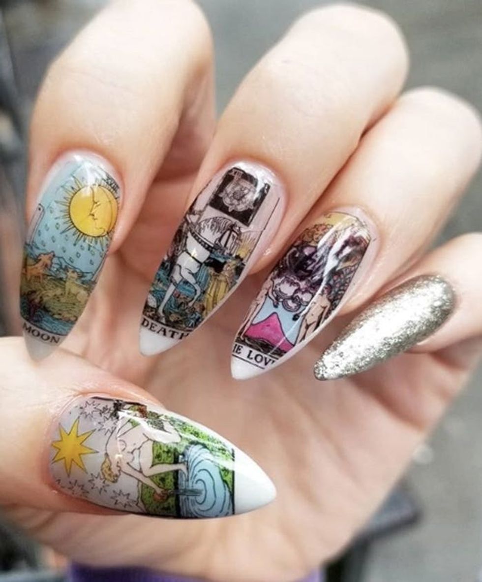 12 Tarot Card Nail Art Ideas to Round Out Your Halloween Look - Brit + Co