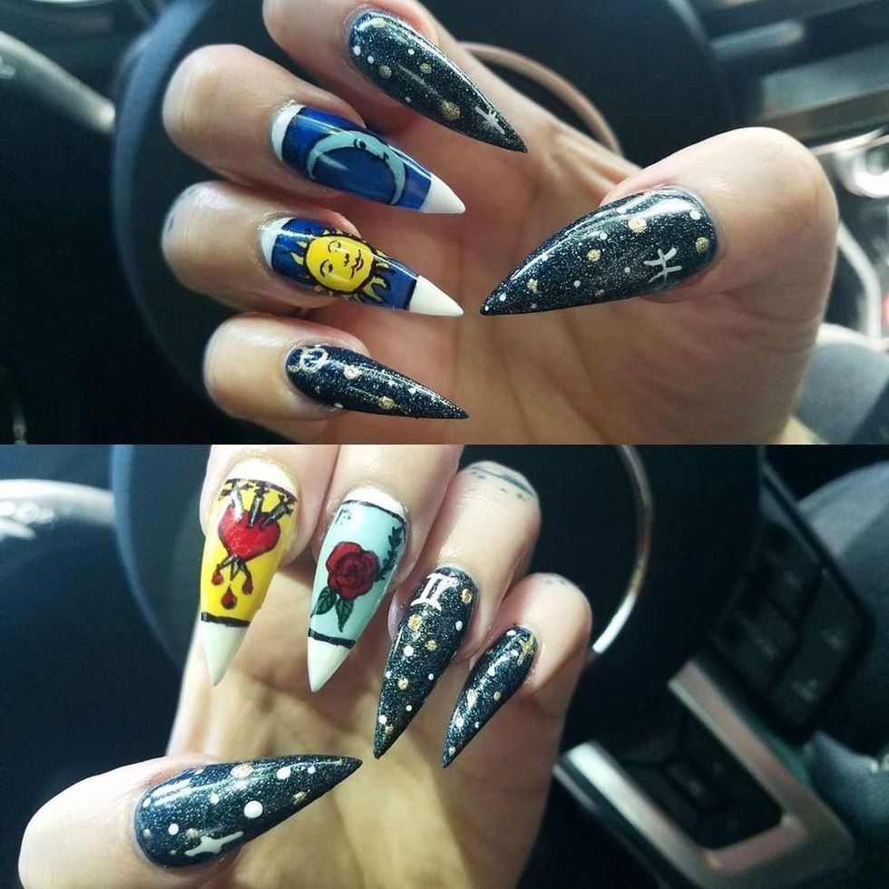 12 Tarot Card Nail Art Ideas to Round Out Your Halloween Look - Brit + Co