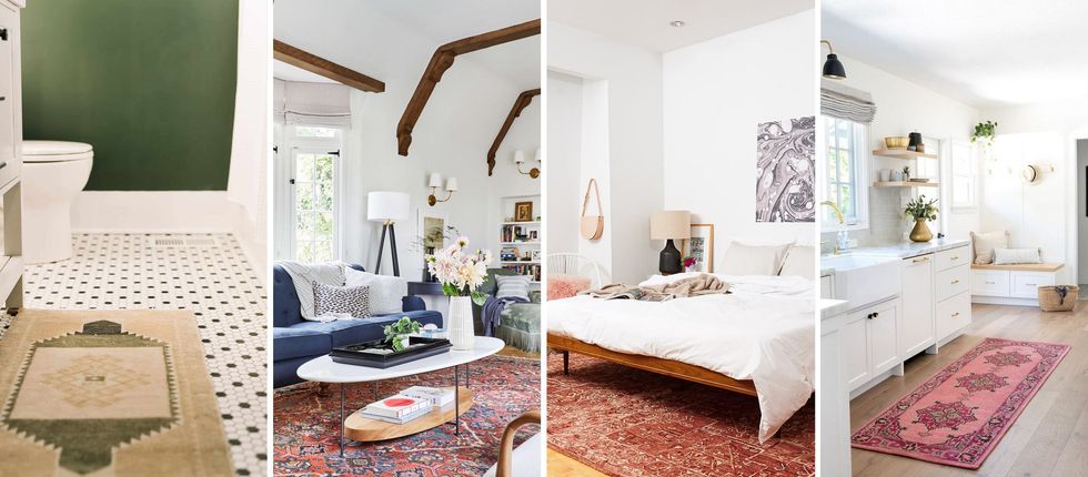 8 Stylish Ways to Make a Vintage Rug Work in Your Modern Space - Brit + Co