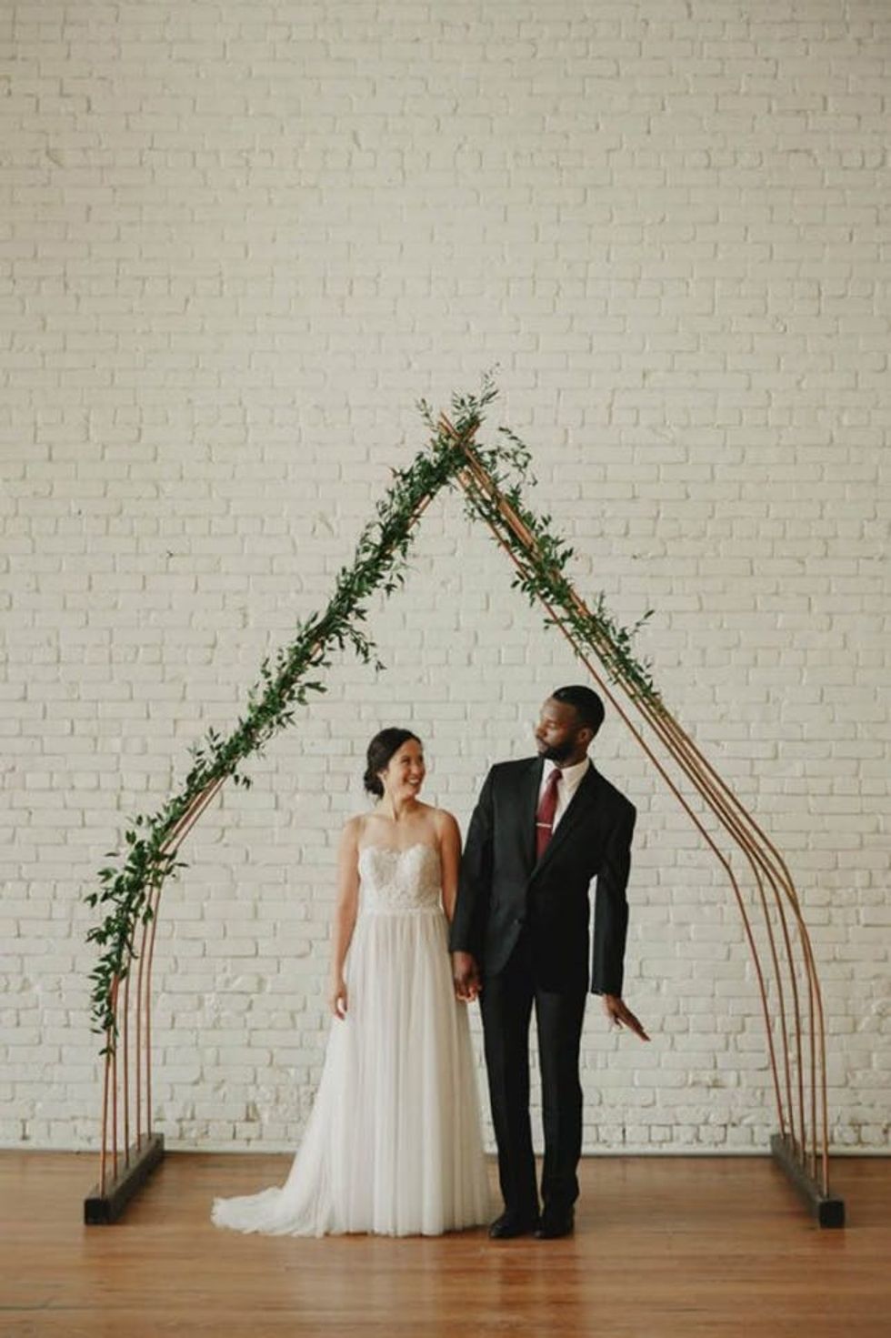Modern Bohemian Wedding? Elevate with Triangle Arches! - Brit + Co