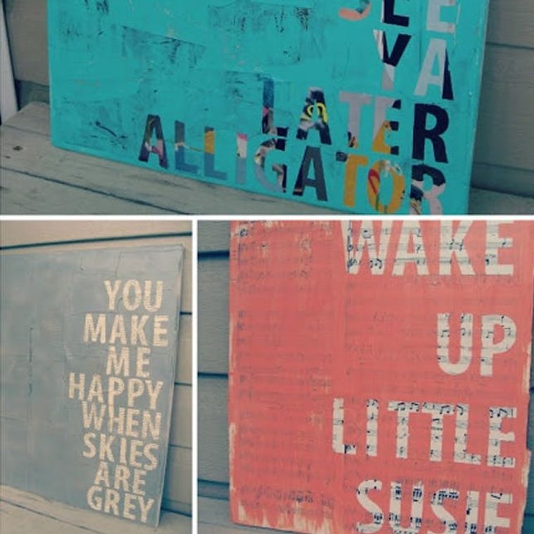 Diy Magazine Wall Quotes