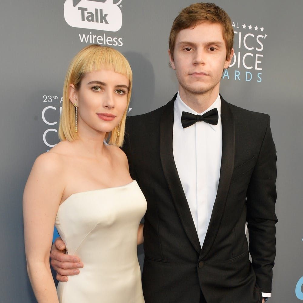 Evan Peters And Emma Roberts Crying