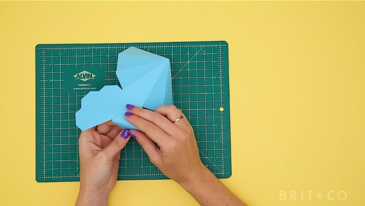 How To Make 3D Paper Gems Brit Co How To Make 3D Paper Gems Brit Co