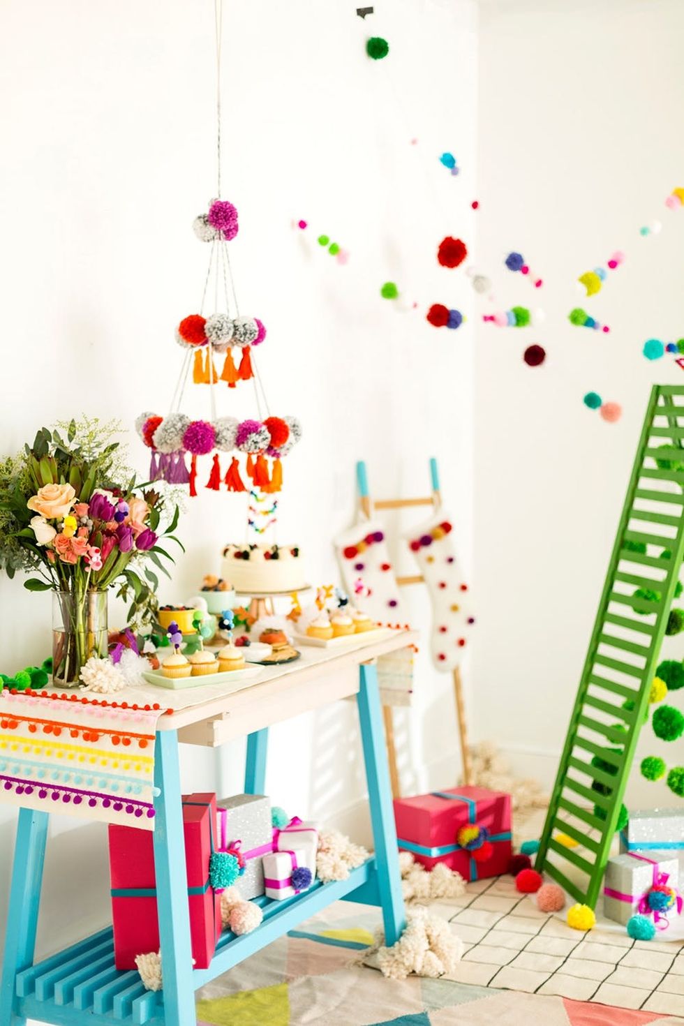 Master Pom-Pom Christmas Decor for Epic Parties! - Brit + Co