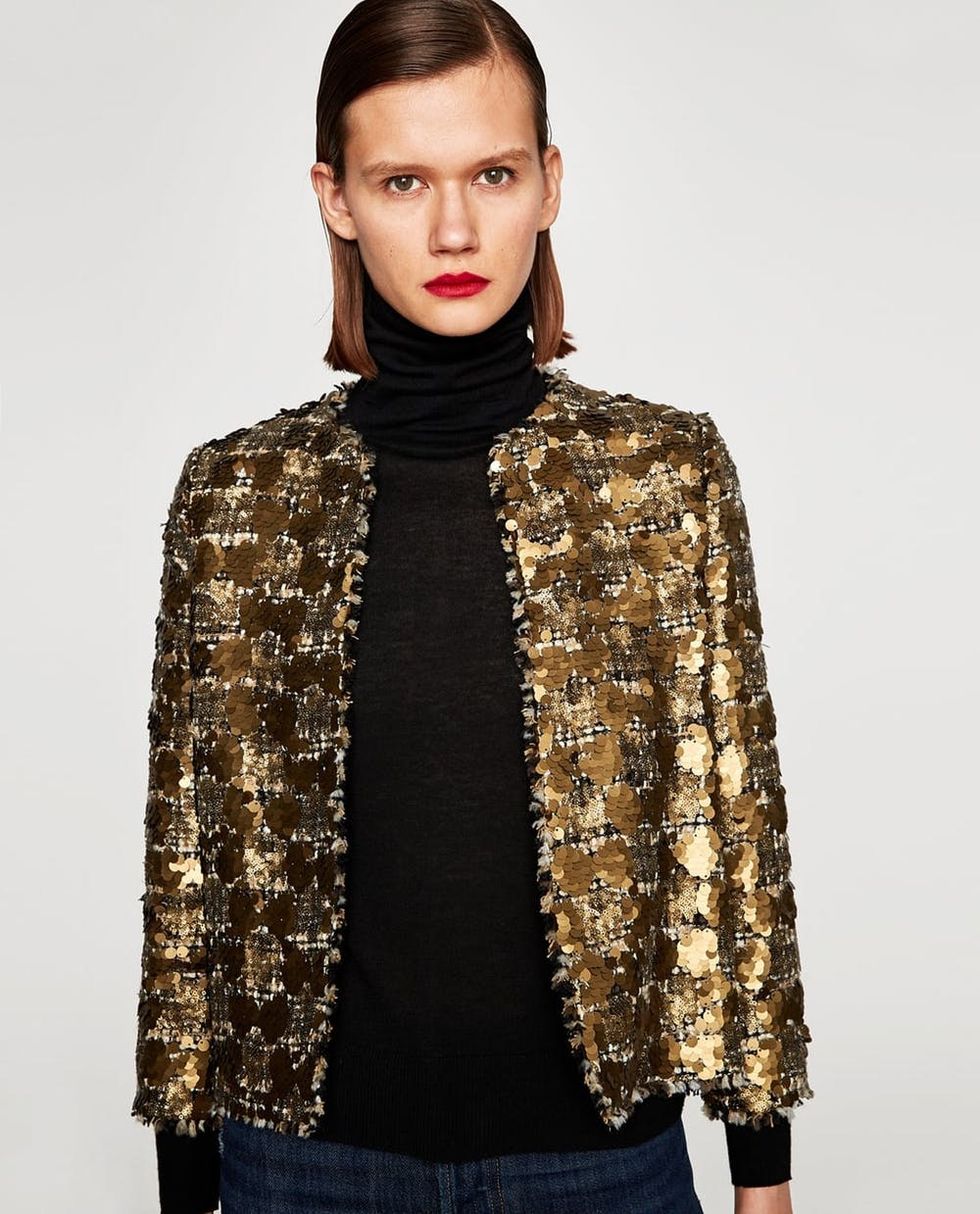 Rock This Season: Master the Sequin Jacket Trend! - Brit + Co