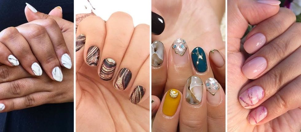 12 Marble Nail Designs Perfect for Fall - Brit + Co