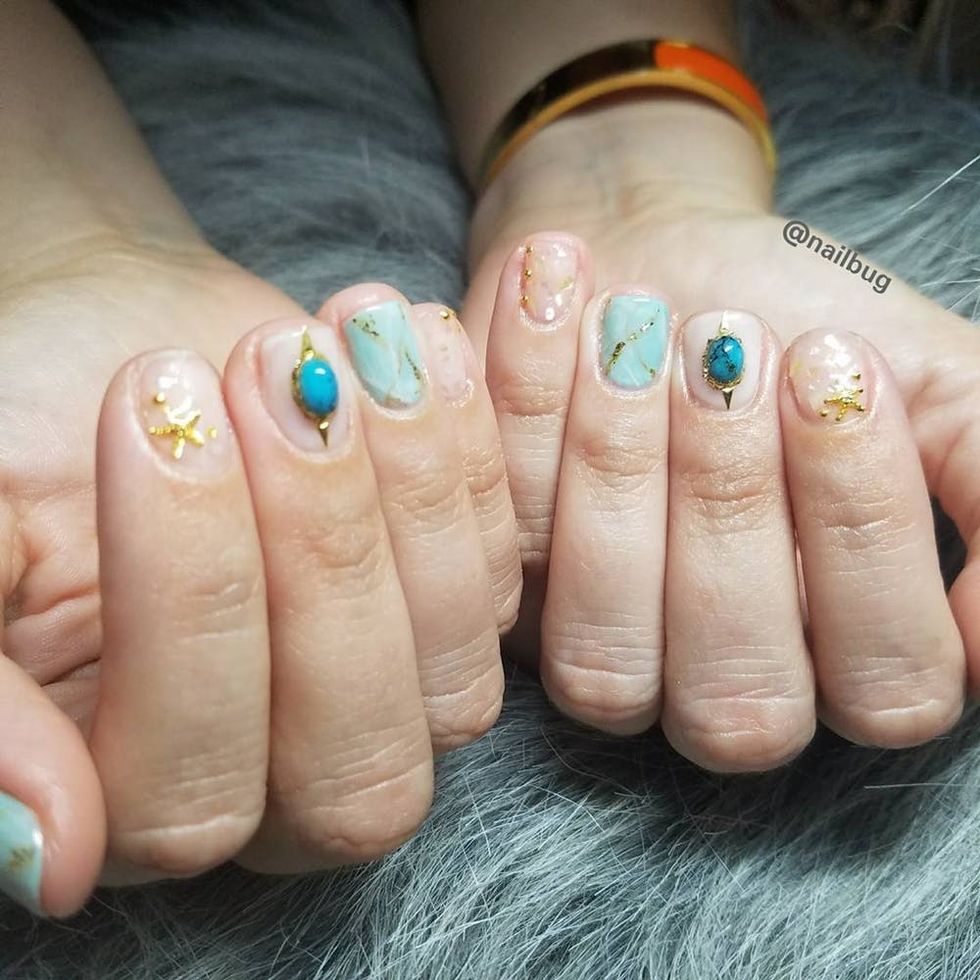 12 Marble Nail Designs Perfect for Fall - Brit + Co