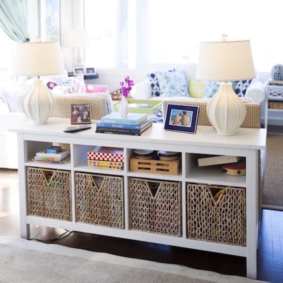 16 Hidden Storage Hacks for Your Living Room - Brit + Co