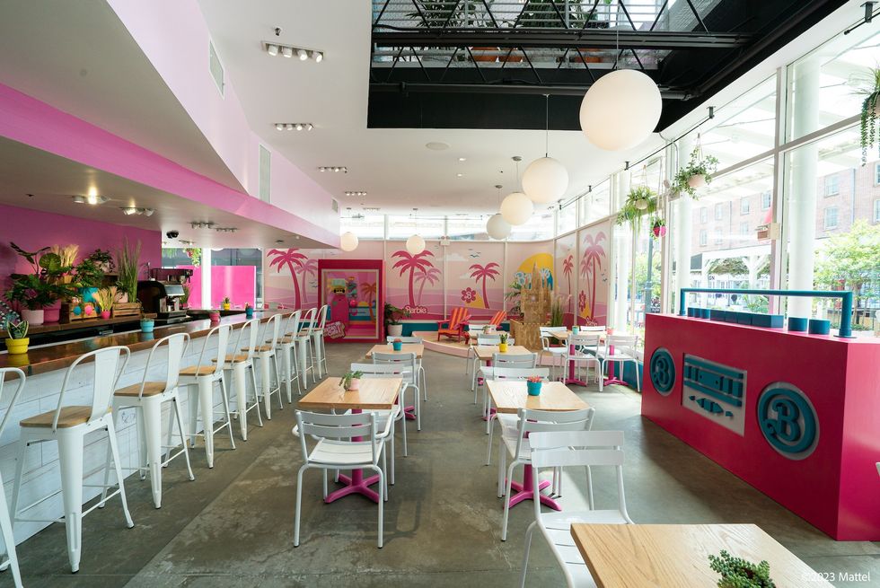 Get A Look At The Malibu Barbie Cafe In New York City | 2023 - Brit + Co